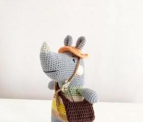 Rayner The Rhinoceros Amigurumi Pattern, Rhino Amigurumi Pattern, Rhino Pdf Pattern, Amigurumi ...