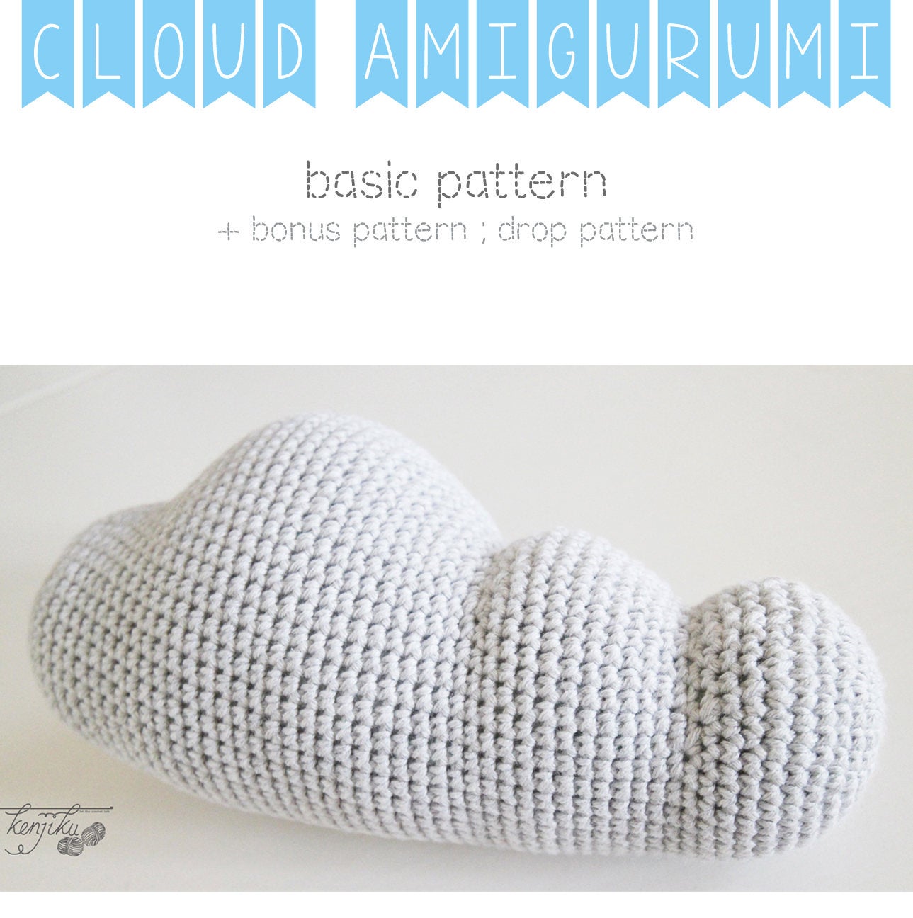 Cloud Amigurumi Pattern, Cloud Crochet Pattern, Cloud, Fluffy Cloud ...